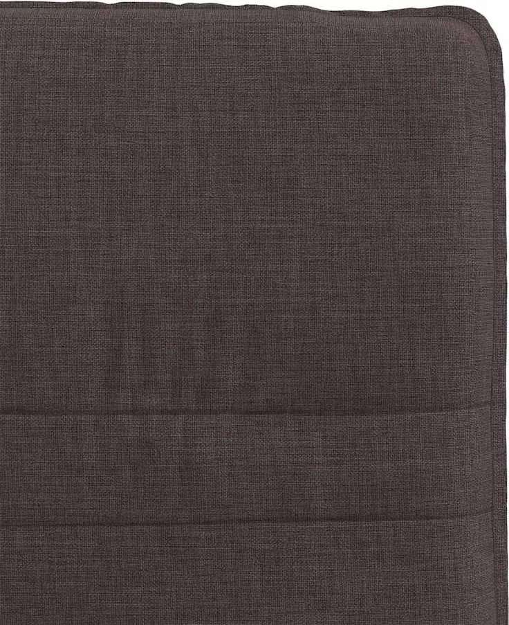 Jídelní židle 4 ks tmavě hnědé textil 3315359