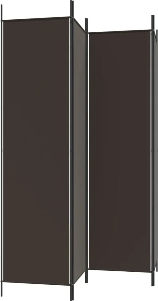 vidaXL 4dílný paraván 200x200 cm textil [350182] Barva: antracitová