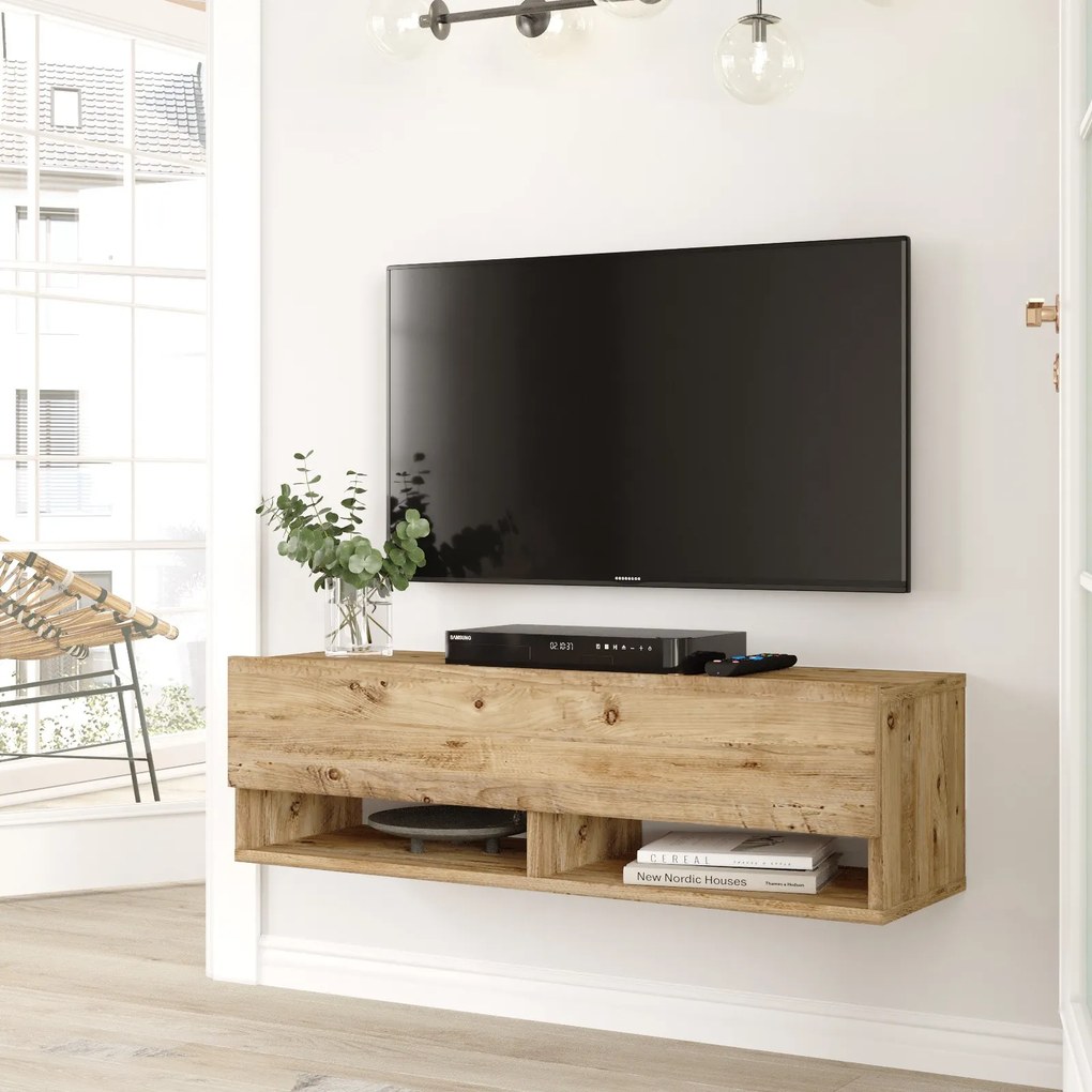 KALUNE DESIGN dřevěný TV stolek FRAM 29x100 cm 956LCS1617