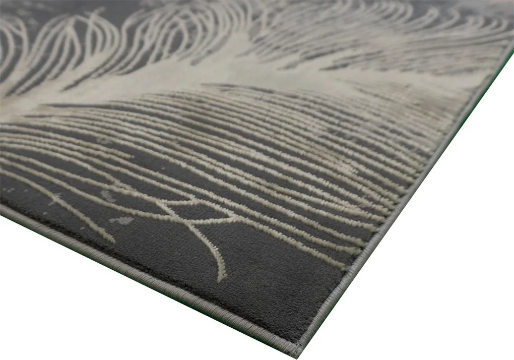 BE Koberec Allianz 6304 GREY - šedý obdélníkový Rozměr: 60x100 cm