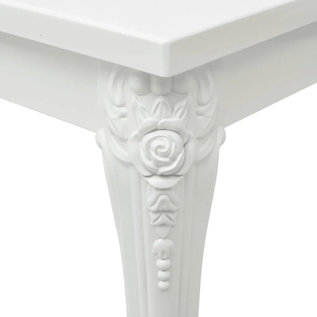 Konferenční stolek lesklý bílý 100x50x42 cm kompozitní dřevo - Default Title