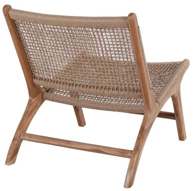 Designové křeslo Jadiel teak - syntetický ratan