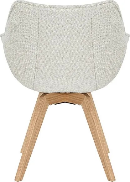 Designová otočná židle Kiara béžová