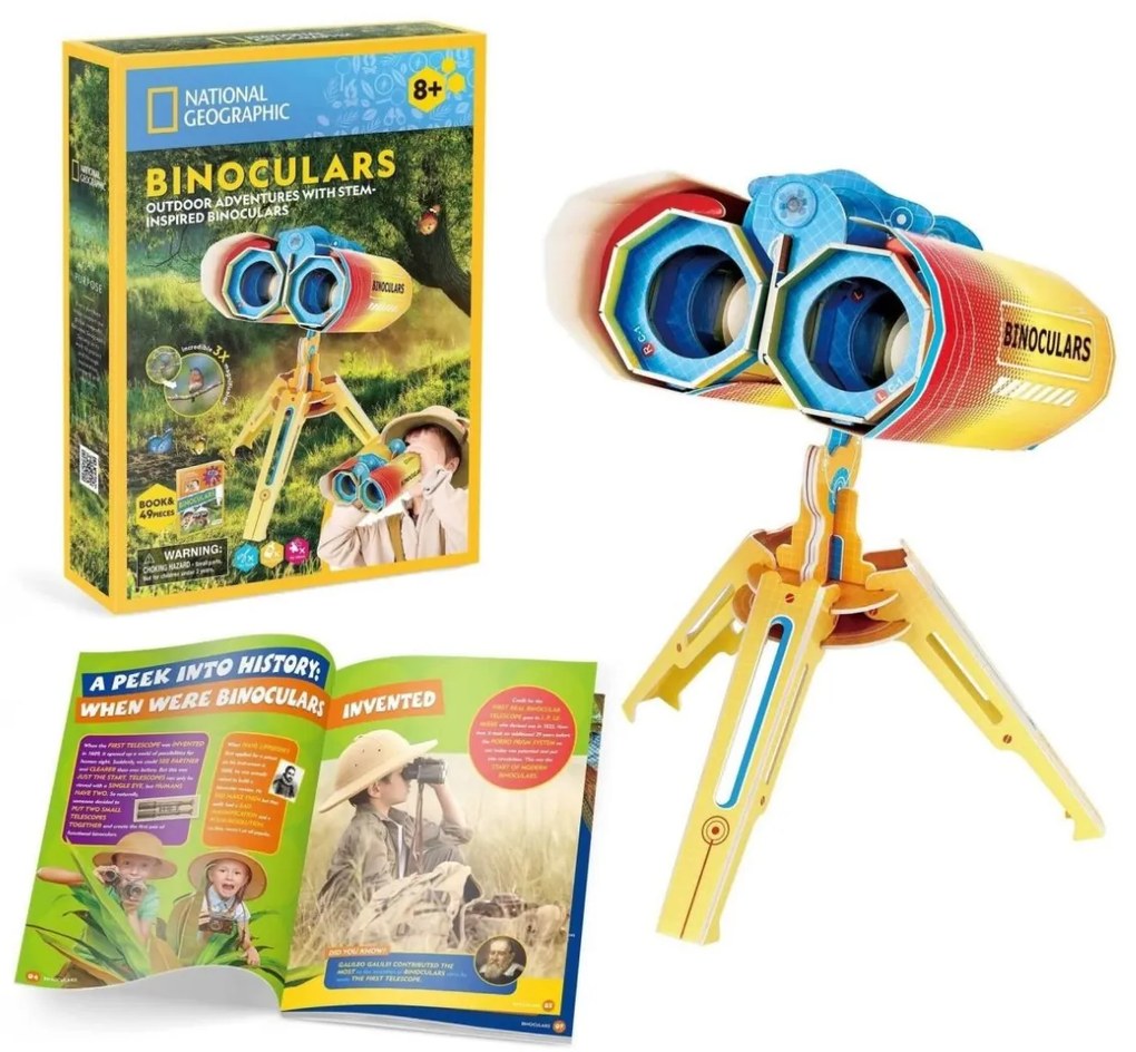 CubicFun - Puzzle 3D National Geographic Dalekohled - 49 dílků
