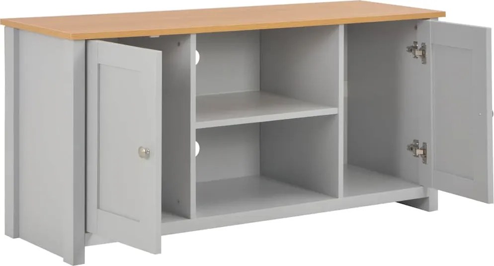 TV stolek šedý 120 x 39 x 58 cm 283740