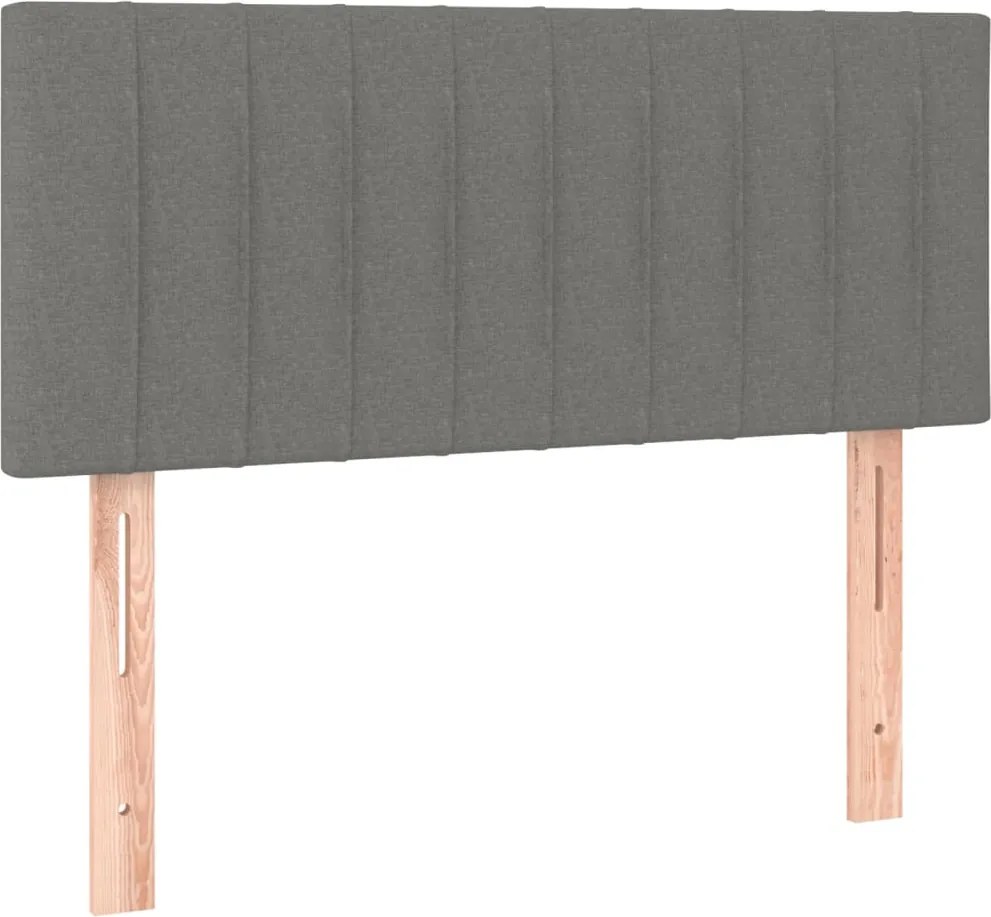 Box spring postel s matrací tmavě šedá 90x200 cm textil 3140746