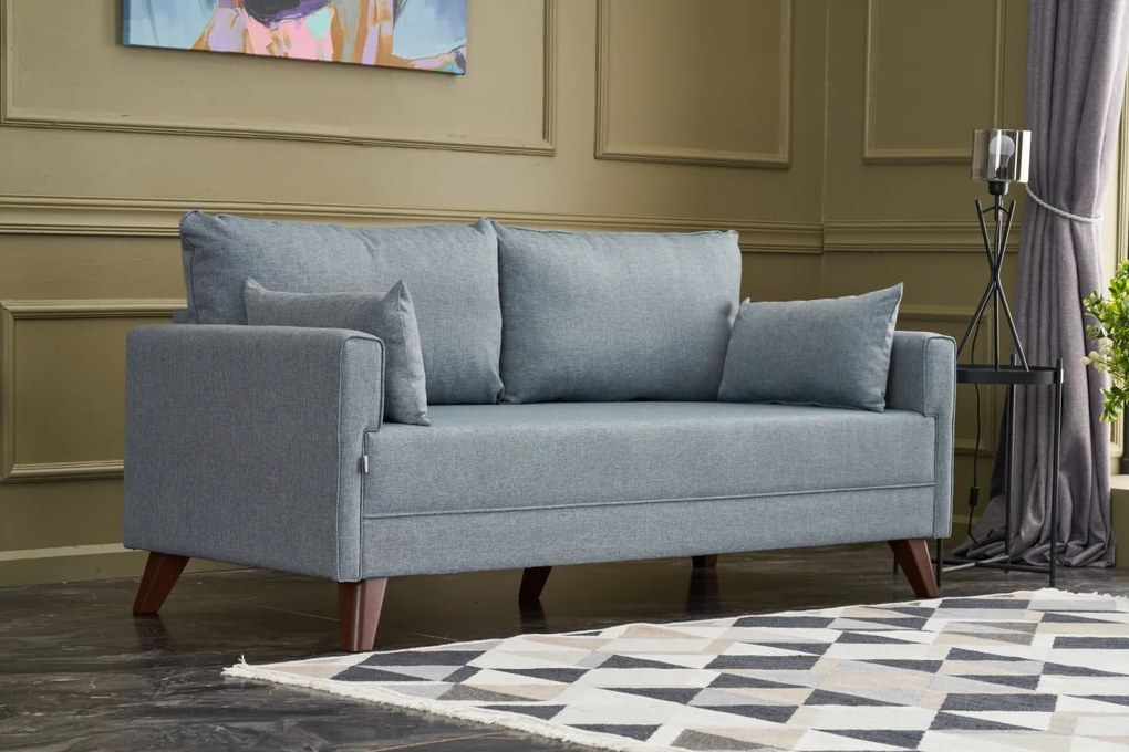 Atelier del Sofa 2-místná pohovka Bella Soft İkili Koltuk - Blue, Modrá