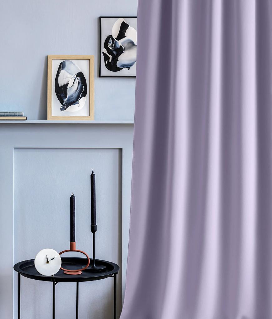 Room99 Hotový závěs na kroužcích AURA Barva: Tmavě šedá/Stříbrná, Velikost: 180 x 260 cm