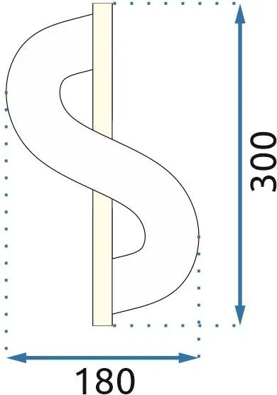 Toolight Rea, Nástěnné svítidlo LED G032-W Gold, OSW-09700