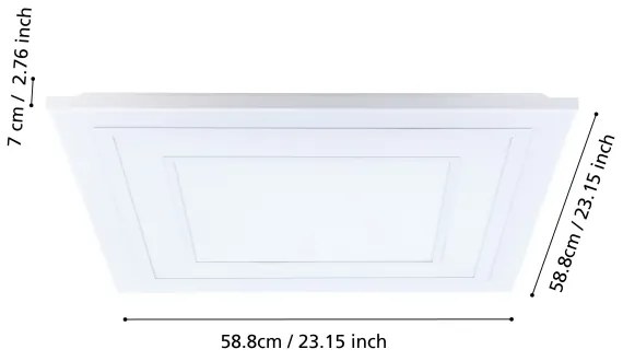 Eglo 900961 - LED RGBW Stmívatelné stropní svítidlo ALBARCA LED/29W/230V + DO