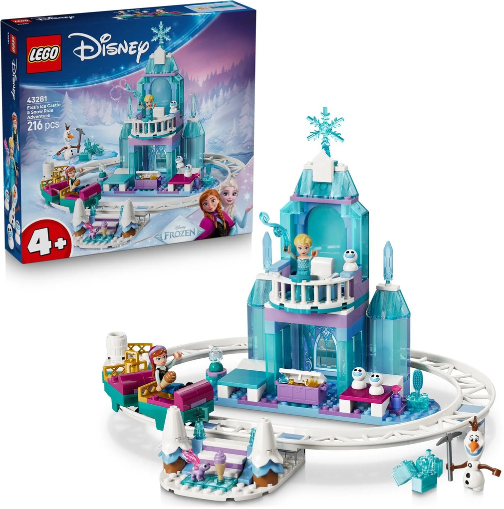 Lego® disney princess 43281 elsin ledový palác a jízda na sněhu 5702018066720