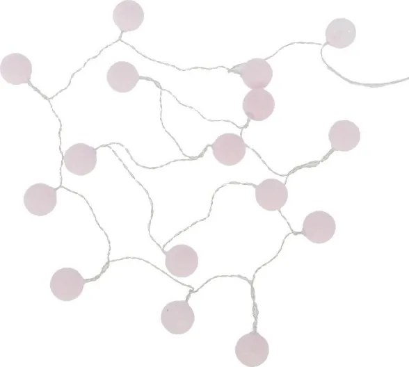 LED růžový řetěz, 240 cm