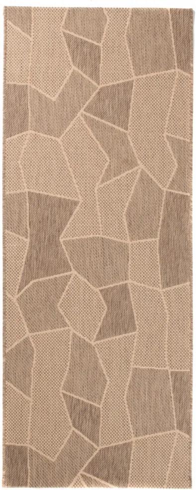 Kusový koberec Tissot hnědý atyp, Velikosti 80x200cm