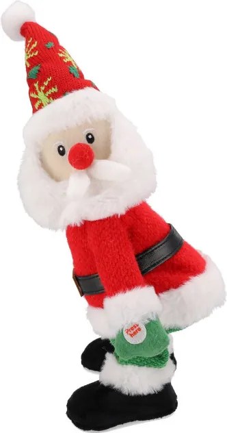 Vánoční dekorace Santa Claus zelená / červená 40 cm