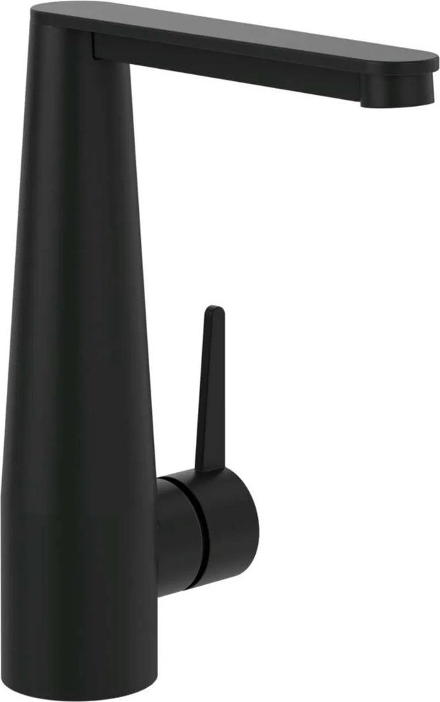 Villeroy & Boch Conum - Umyvadlová baterie s výpustí Push-Open, matná černá TVW127004000K5