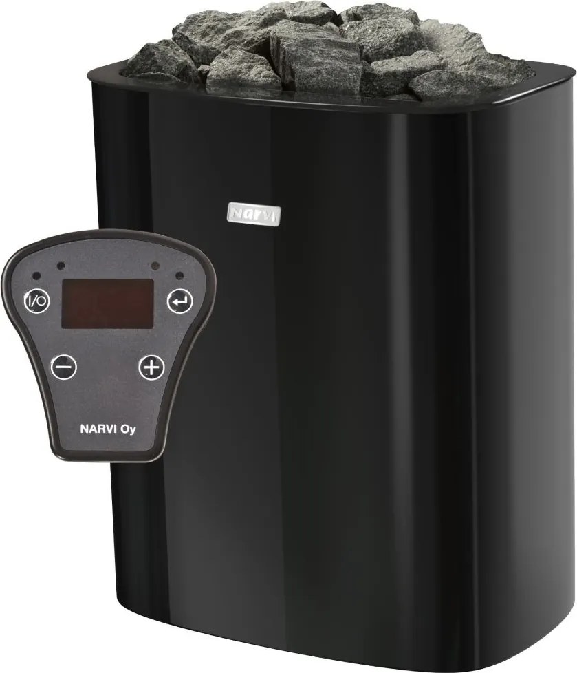 Narvi NC Electric 9 kW Black elektrická saunová kamna