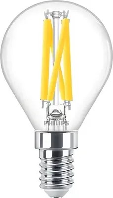 Philips MASTER LEDLuster E14 5,9W / LED žárovka / P45 / čirá / 806 lm
