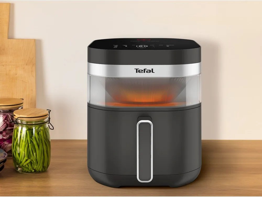 Tmavě šedá horkovzdušná fritéza Infrared EY832HE0 – Tefal