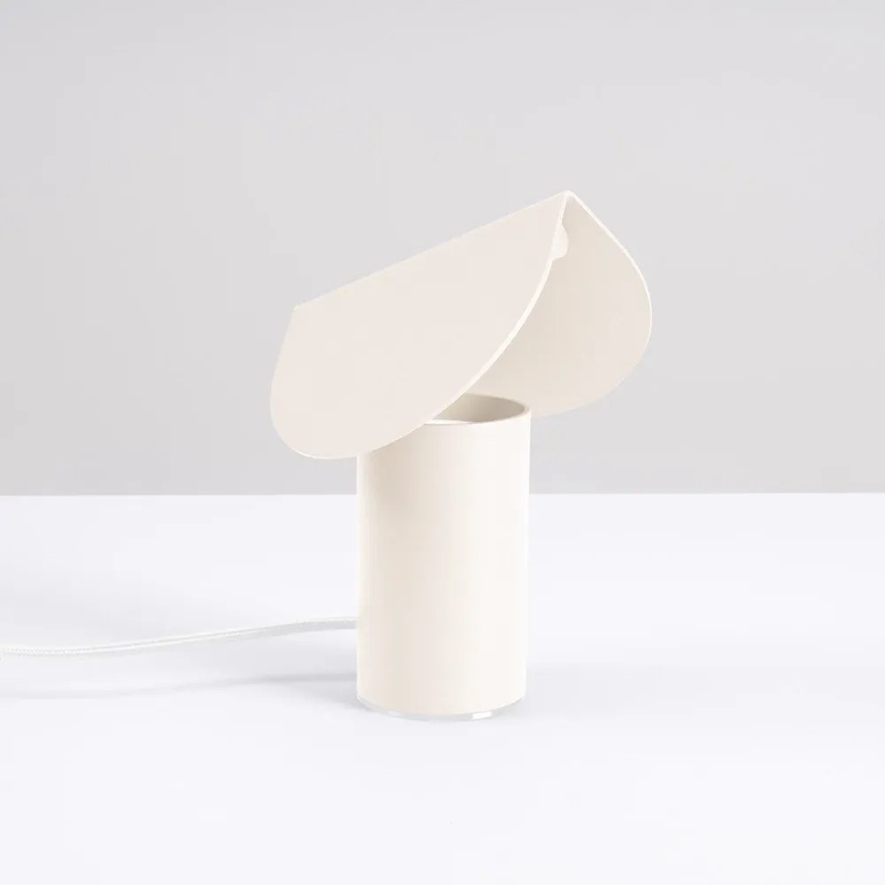 Béžová hliníková LED stolní lampa (výška 15 cm) BISCUIT – Thoro