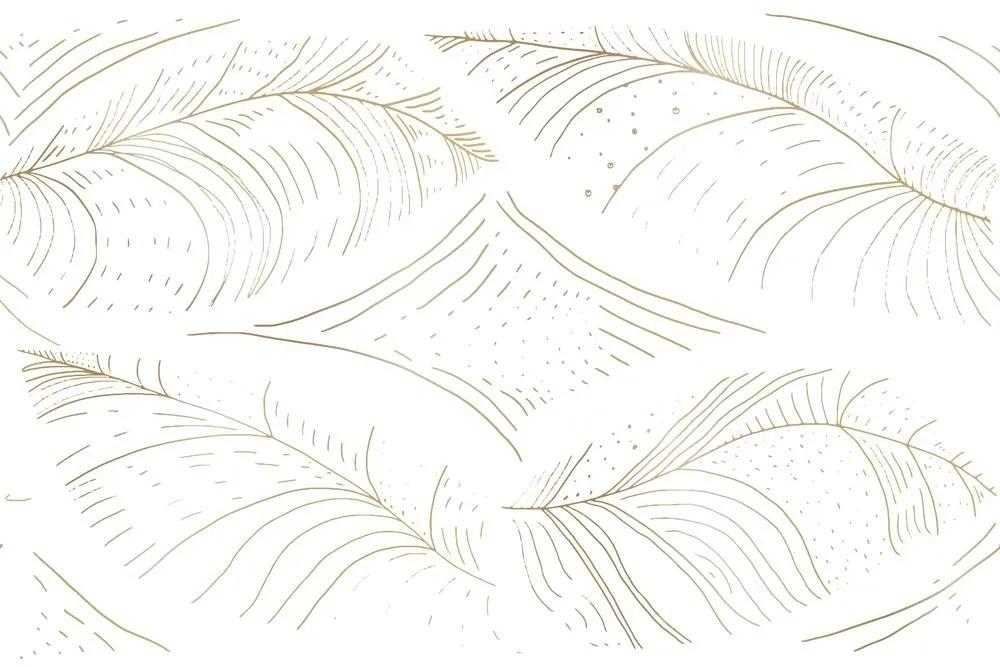 Tapeta jemná struktura listů - 75x1000 cm