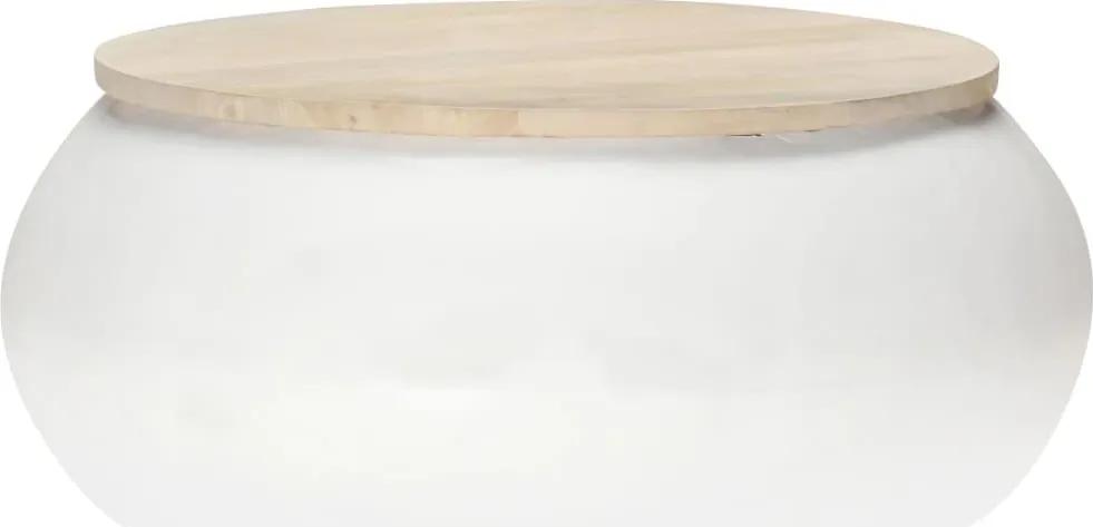 vidaXL Konferenční stolek 68x68x30 cm masivní recyklované dřevo [323530] Barva: Hnědá