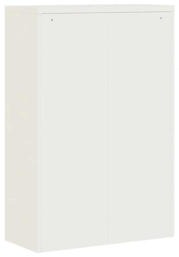 Petromila Kartotéka bílá 90 x 40 x 140 cm ocel