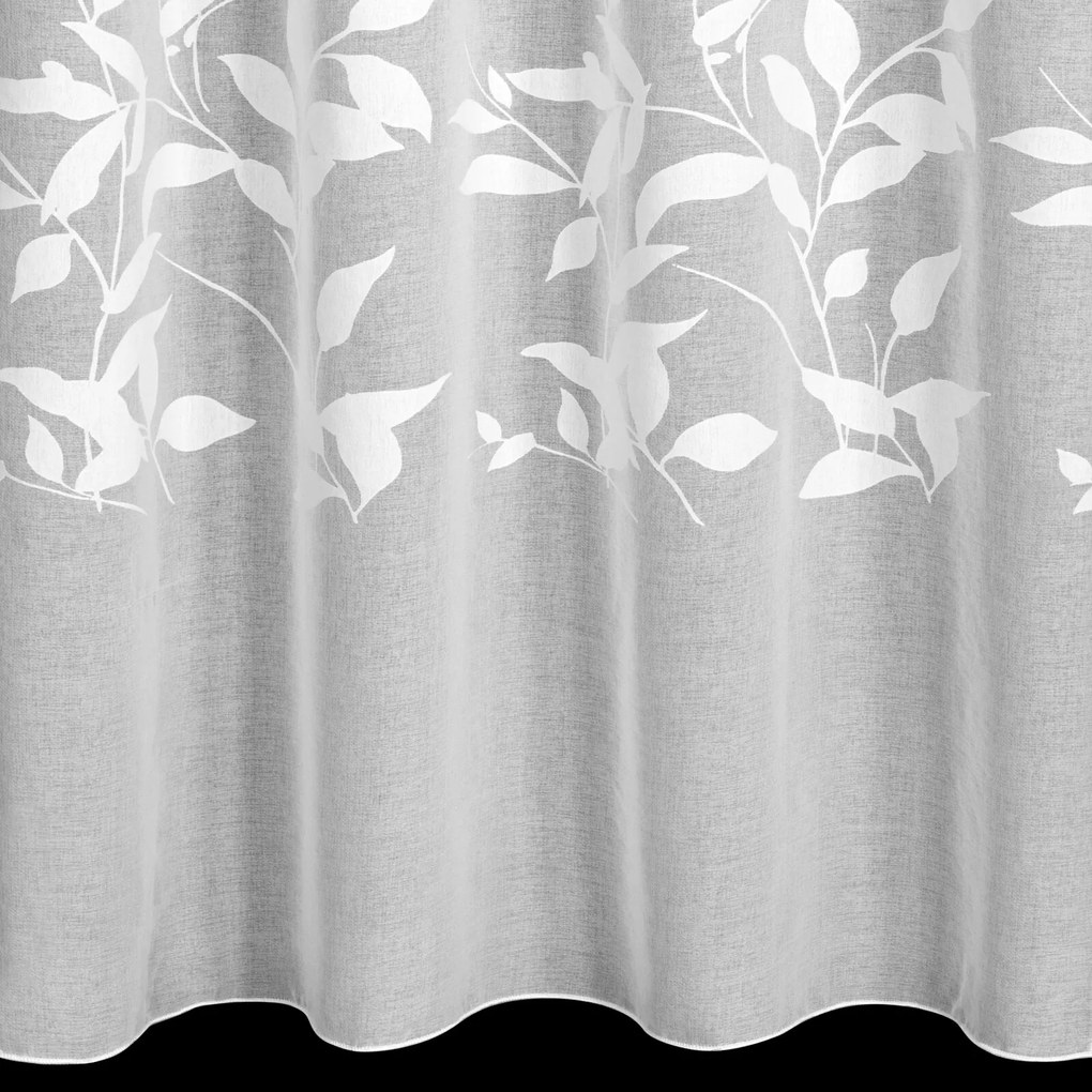 ZÁCLONA NA KROUŽCÍCH ESTELLA 140X250 CM LISTY