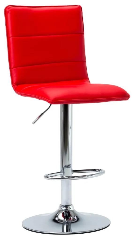 249624 vidaXL Barová židle červená umělá kůže