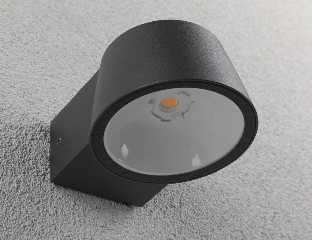 P 94713 AKCE - LED venkovní nástěnné svítidlo Capea neláká hmyz IP44 96x128mm 2200K 6W 230V 98° černá hliník - PAULMANN