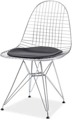 Casarredo **Jídelní židle INTEL I chrom/černá