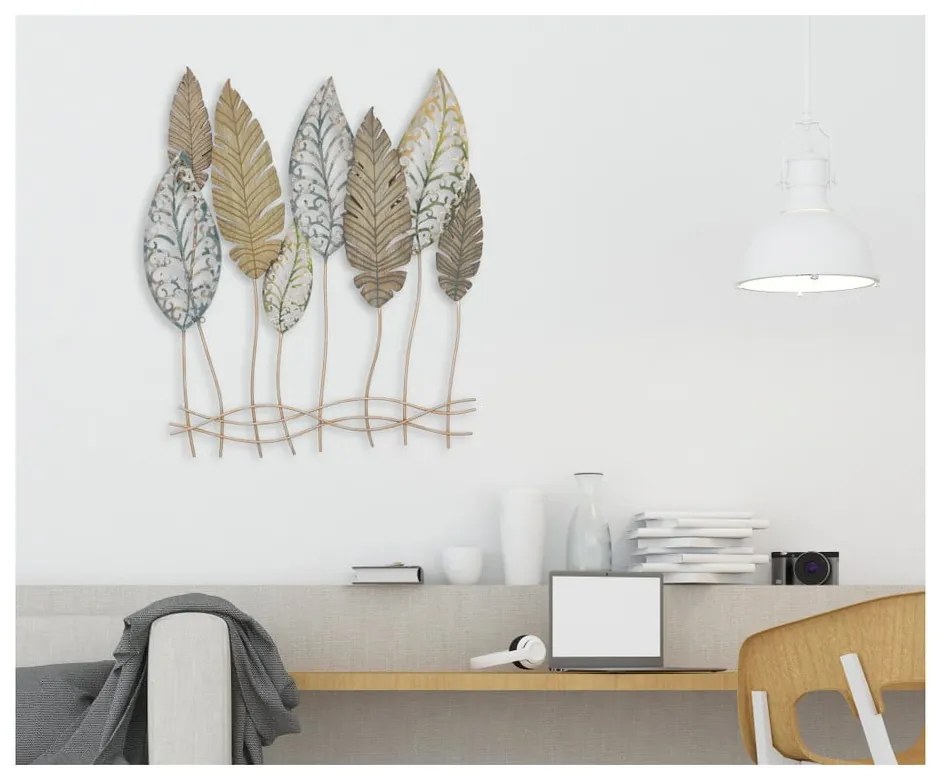 Nástěnná dekorace s motivem listů Mauro Ferretti Cactus, výška 87 cm