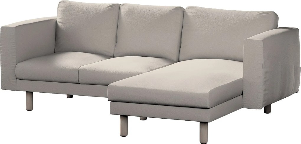 Potah na pohovku IKEA Norsborg 3-místná se šezlongem barva béžová látka pletený vzor