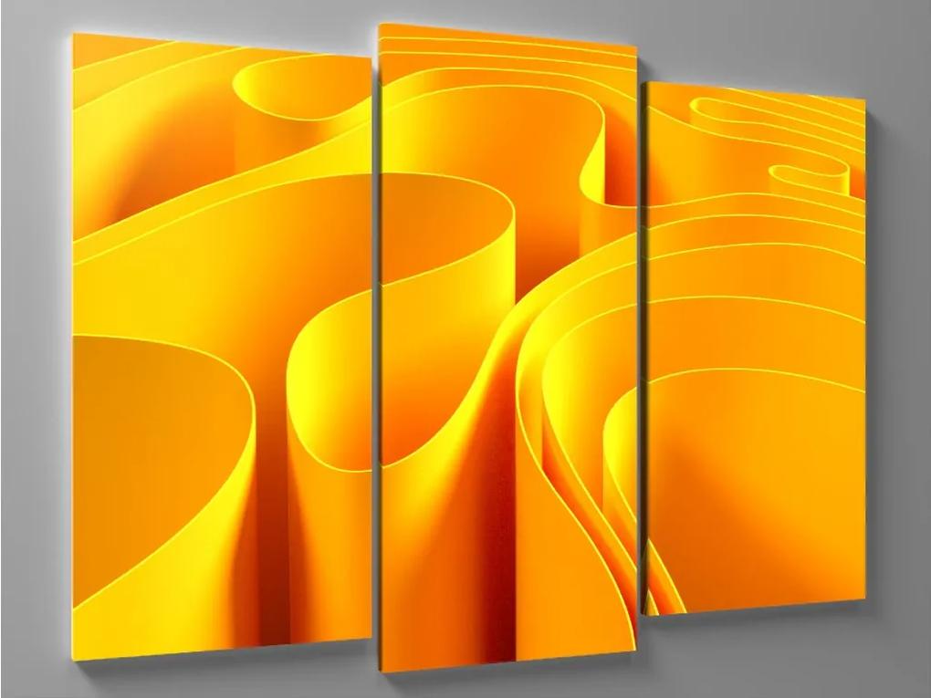 Liox 3D ŽLUTÁ HRA S HLOUBKOU Rozměr: 60 x 40 cm