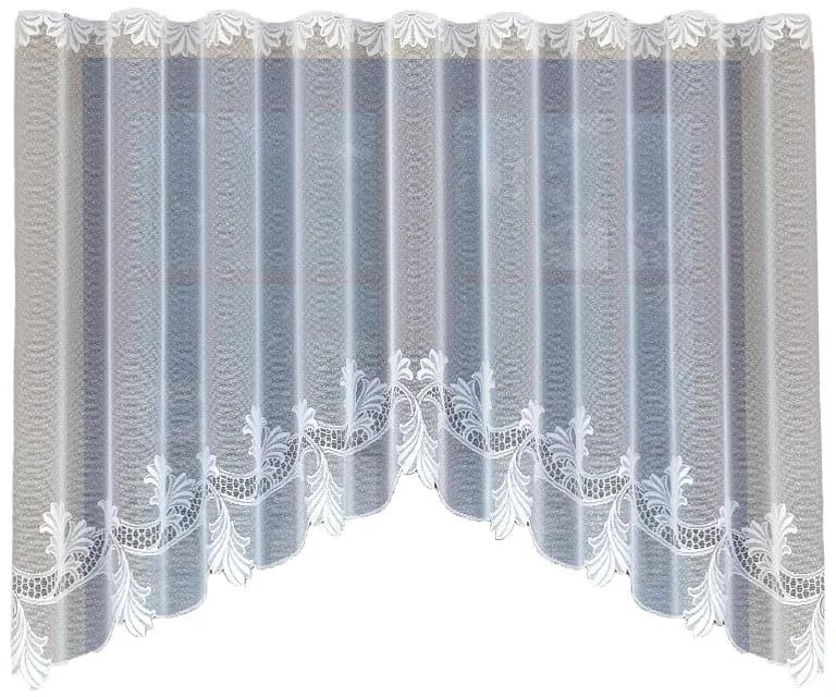 Dekorační žakárová záclona s řasící páskou MAYRA 130 bílá 300x130 cm MyBestHome