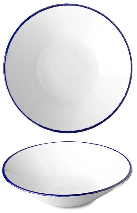 Ragan Talíř na těstoviny Optimo , bílá/modrá, 27 cm