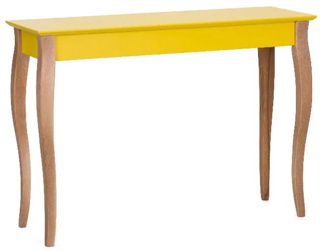 Žlutý odkládací stolek Ragaba Console, délka 105 cm