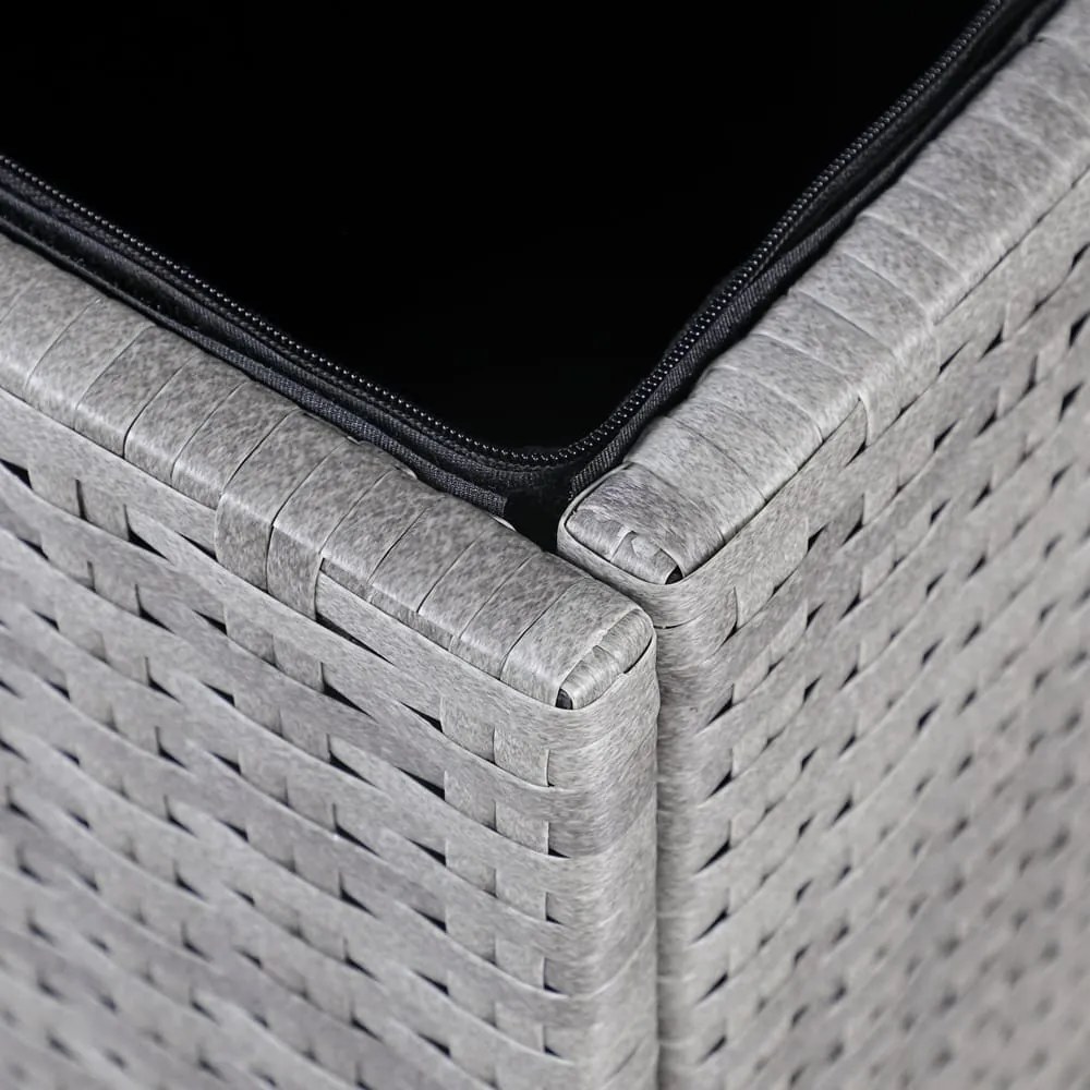 Deuba Úložný box s kolečky 370 L - šedý
