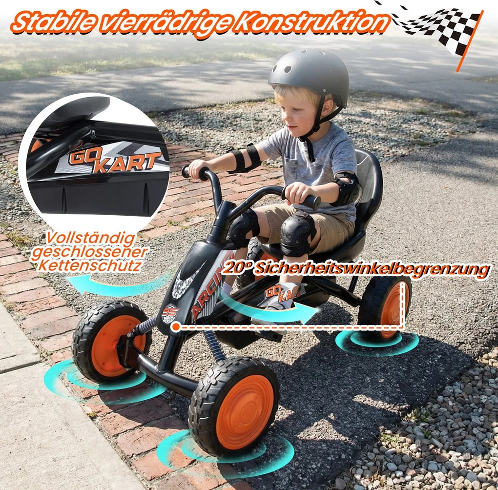 Costway Dětská motokára Nastavitelný pedál sedla pro jízdu vpřed vzad Venkovní