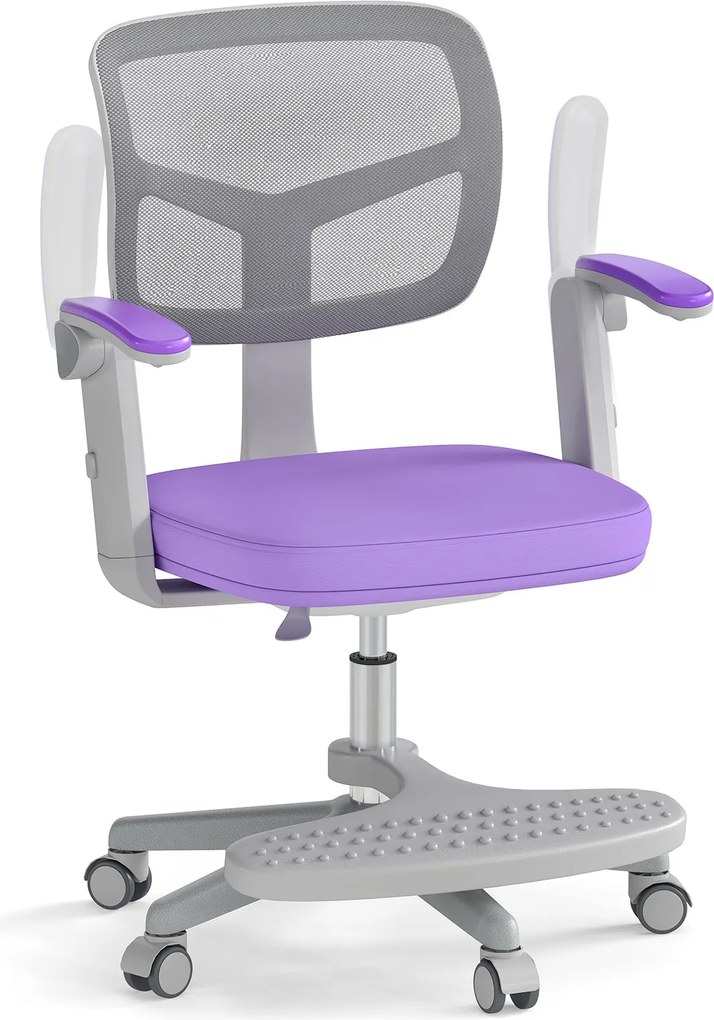 Costway Dětská psací židle s 41-52 cm výškově nastavitelná výška sedáku dětská