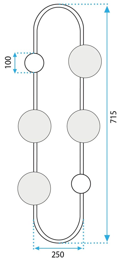 Toolight Nástěnné svítidlo APP1144-4W złota