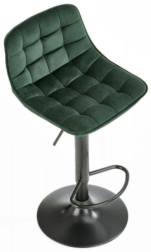 Barová židle Forbia tmavě zelená