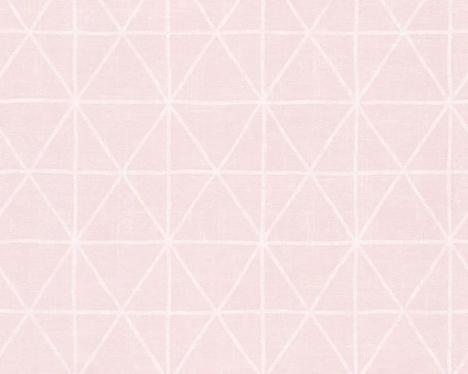 Vliesová tapeta 34137-2 retro růžová grafická / Tapety na zeď 341372 Scandinavian Style (0,53 x 10,05 m) A.S.Création