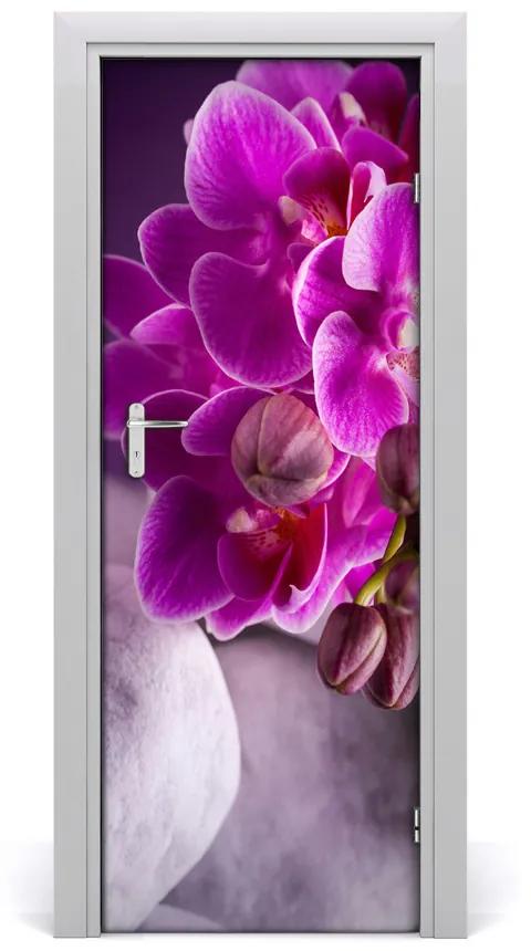 Fototapeta samolepící Růžová orchidej 75x205 cm