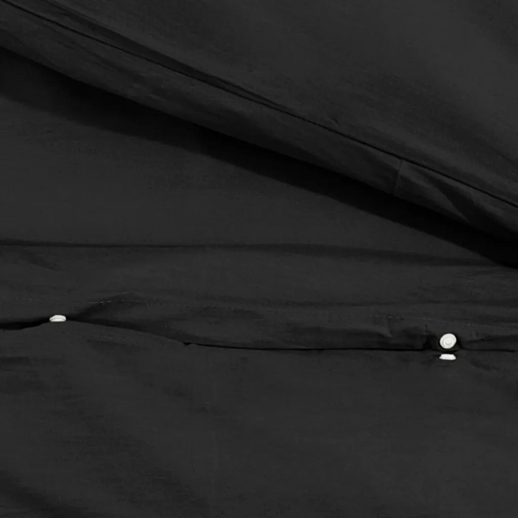 Sada ložního prádla černá 260 x 240 cm bavlna,  136116