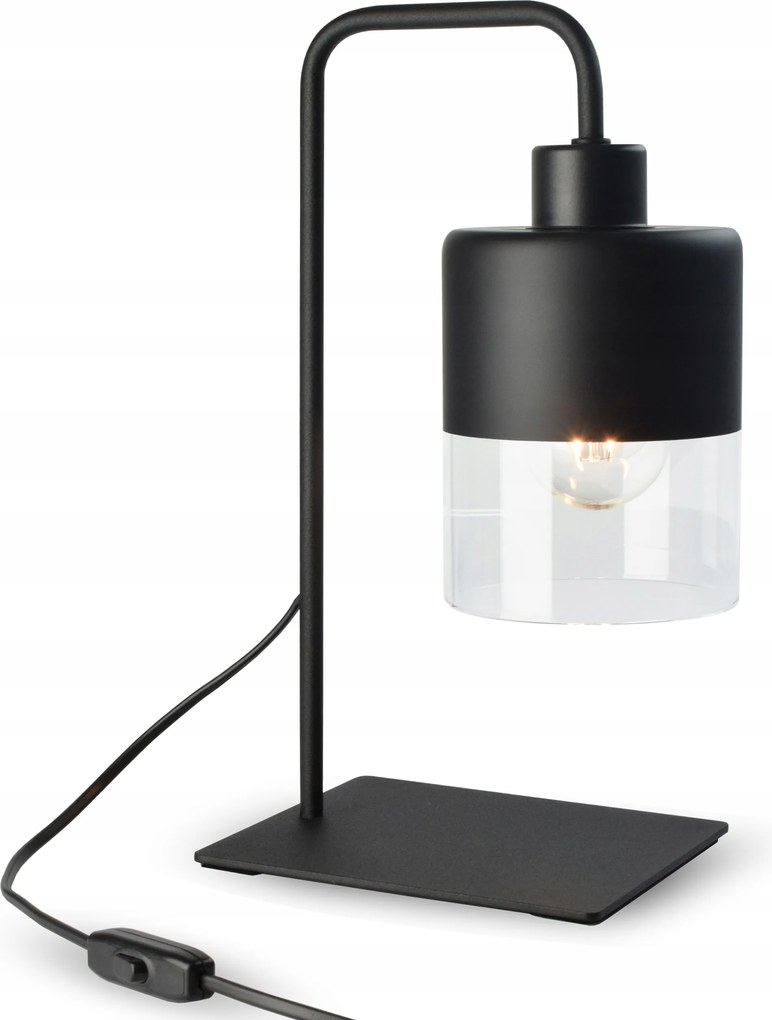 Noční Lampa Dekorativní stolní Dual Glass 568-L1 Led E27 Black Edition