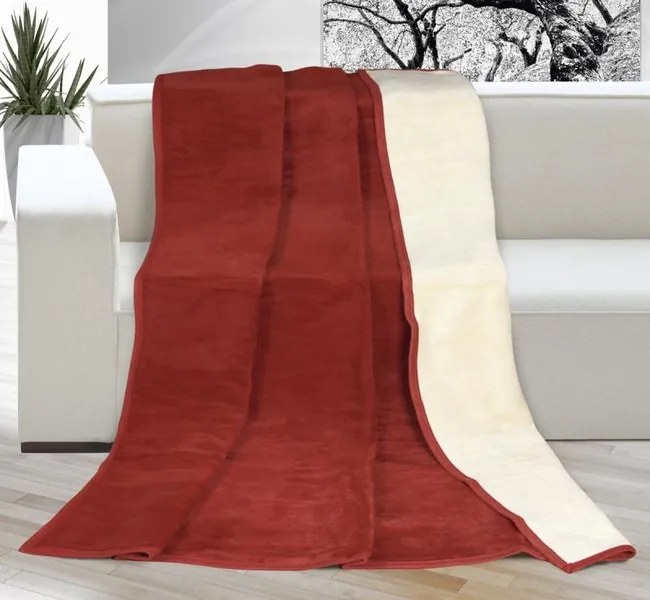 Bellatex Přikrývka KIRA PLUS dvoulůžko 200x230 cm terra, světlá béžová