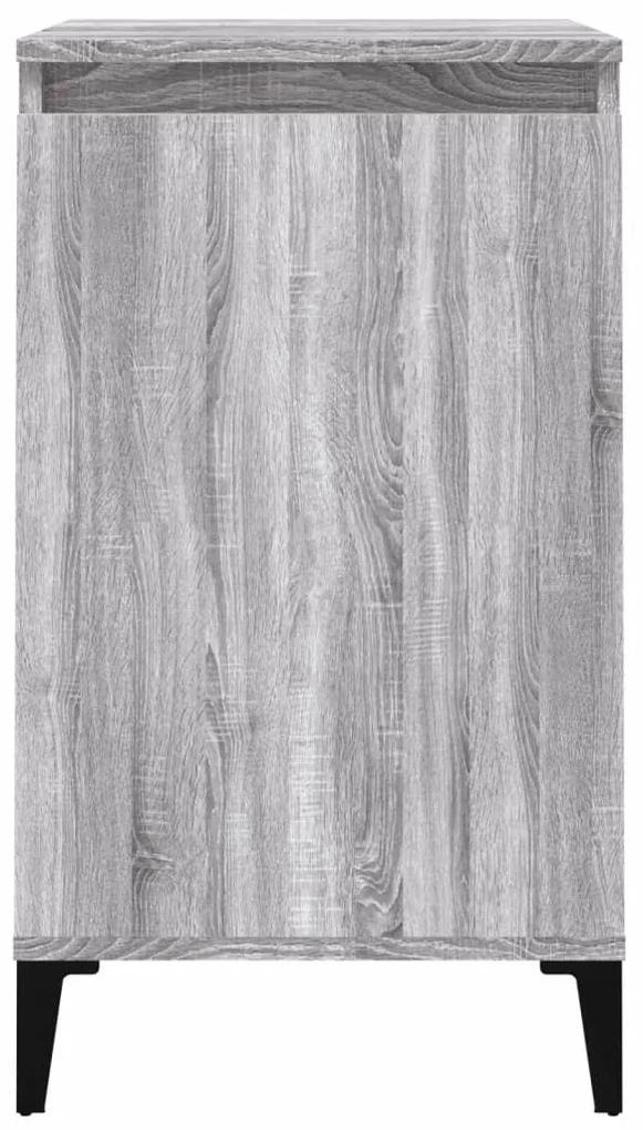 Noční stolek šedý sonoma 40 x 35 x 70 cm kompozitní dřevo