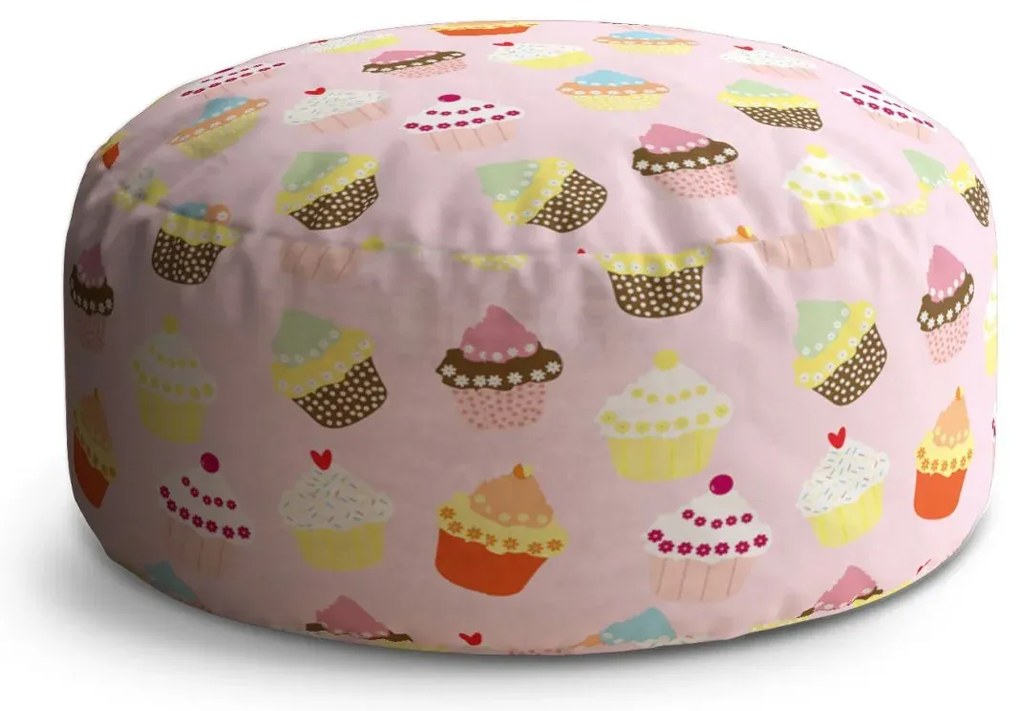 Sablio Taburet Circle Muffiny: 38x48 cm