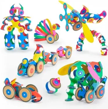 Clixo Wheel Creator Magnetická stavebnice / 72ks / od 6 let