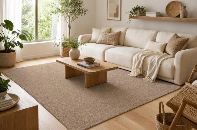 Koberec DUNE WOOL 497 01 TM620 hnědý